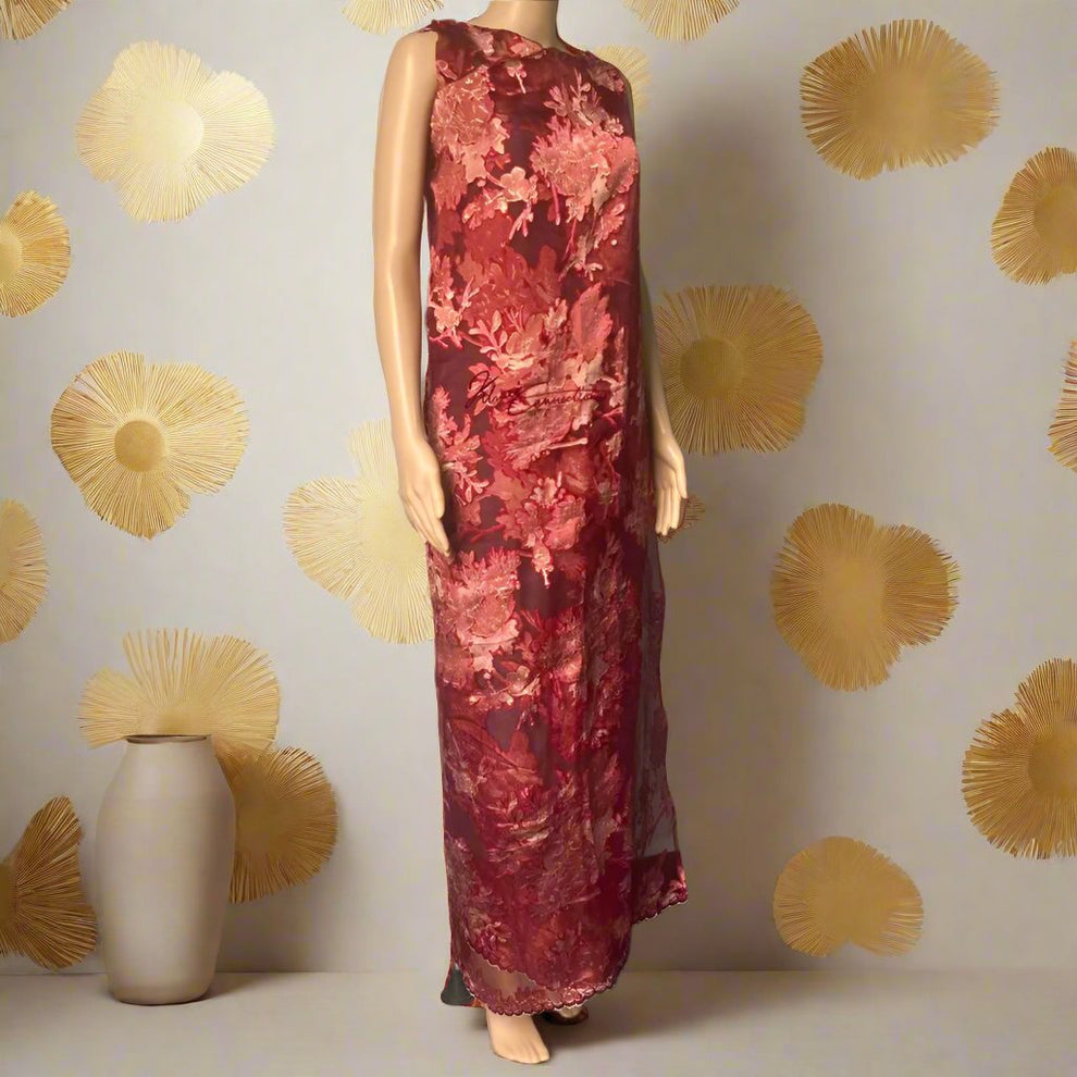 Gold Flower Pattern Jaiñsem – Khasi Connection
